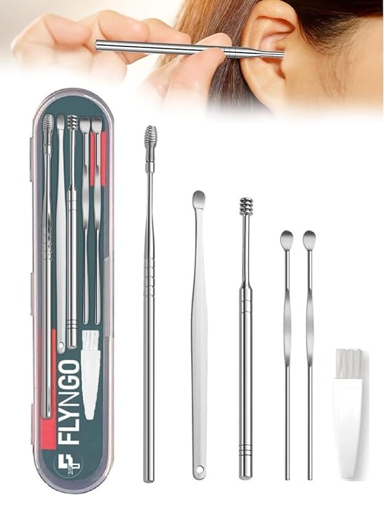 Buy Ear Wax Cleaner - Reusable Ear Cleaning Tool Set with Storage Box ...
