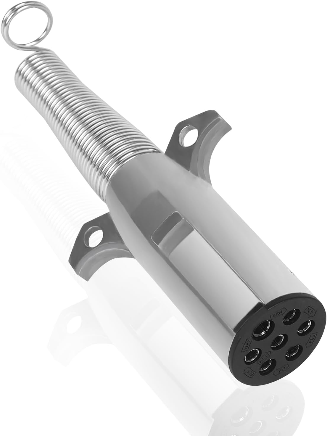 Amazon.com: Oyviny Trailer-Side 7 Pin Round Trailer Plug with Extension ...