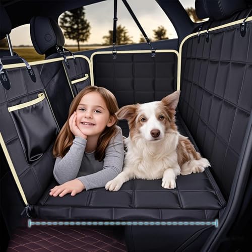 Amazon.com : Lassie Heavy-Duty Dog Car Hammock with Mesh Window & Hard ...