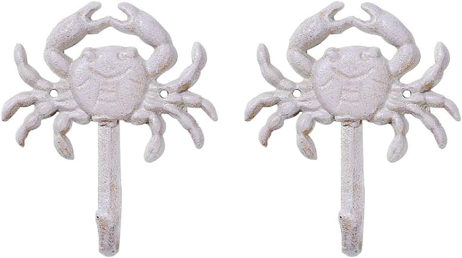 Amazon.com: The Bridge Collection Cast Iron Coastal Blue Crab Wall Hook ...