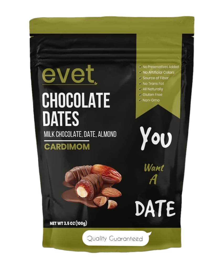 Amazon.com: Generic CARMDAMON MILK CHOCOLATE STUFFED DATE (ALMOND ...