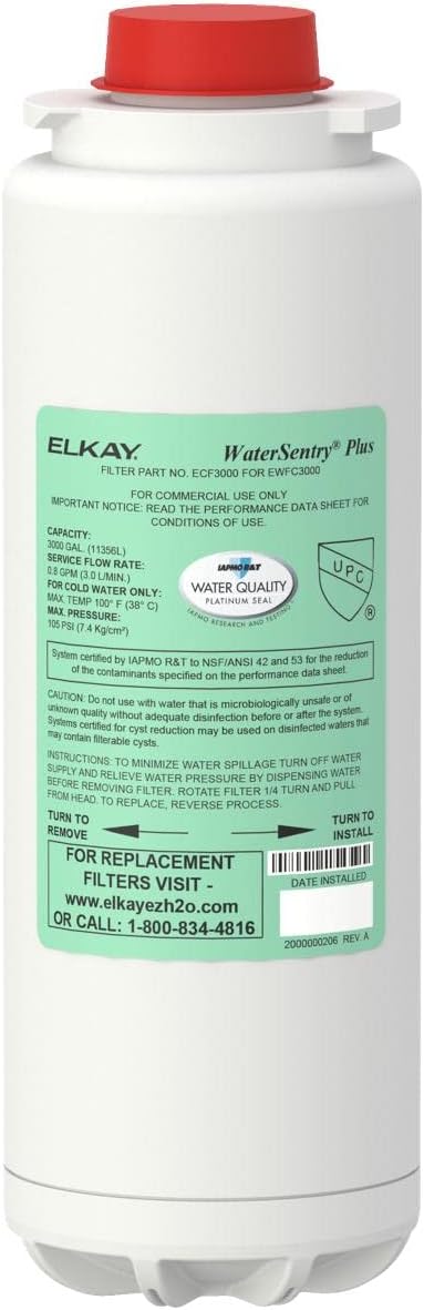 Amazon.com: Elkay EWF172 WaterSentry VII Filter Kit (Coolers ...