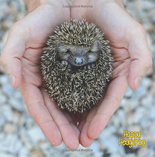 Happy Hedgehog: Blank Journal With Cute Pictures of Hedgehogs on the ...