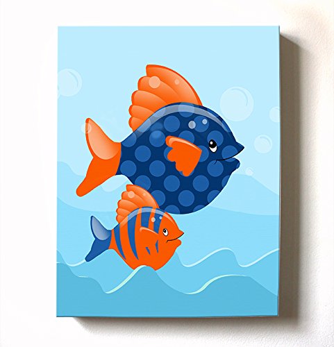 Amazon.com: Under The Sea Ocean Theme - Stretched Canvas Nursery Wall ...