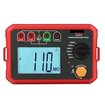 UT502C Digital Megohmmeter 2500V Insulation Resistance Tester 20GΩ ...