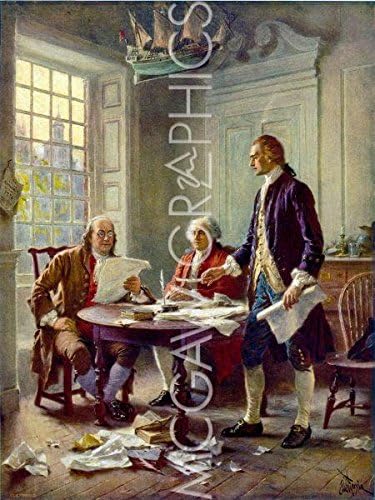 Bruce McGaw Graphics Writing the Declaration of Independence, 1776 by ...