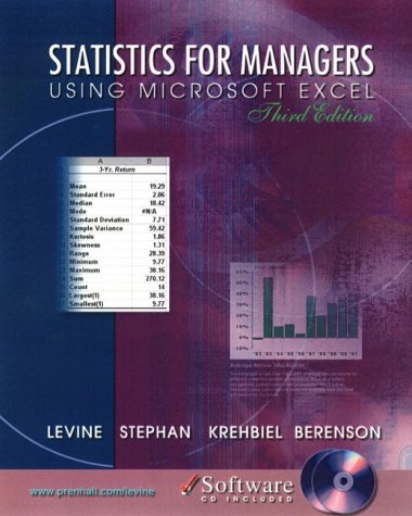 Statistics for Managers Using Microsoft Excel (International Edition ...
