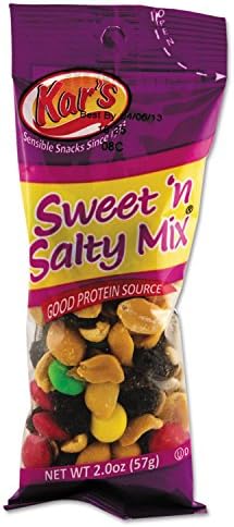 Amazon.com : Kar's SN08387 Nuts Caddy Sweet 'N Salty Mix 2oz Packets 24/Box : Chocolate Chip ...