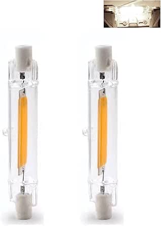 O·Lankeji R7S 78mm Dimmable LED Light Bulb 7W Warm White 2700K 700LM ...