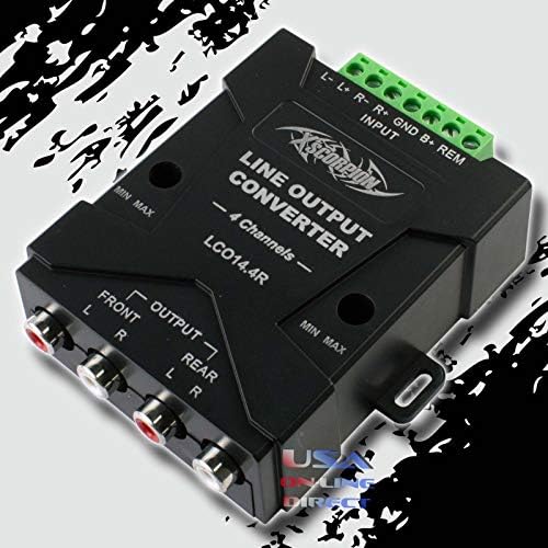 Amazon.com: Xscorpion 4 Channel Speaker to RCA Line Output Signal ...