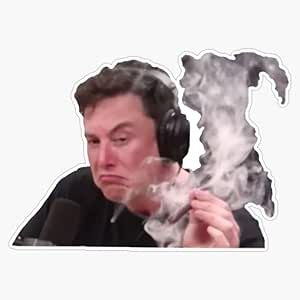 Amazon.com: Elon Musk Smoking Sticker Bumper Sticker Vinyl Decal 5 ...