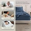 Amazon.com: Cloud Scape Linen 100% Egyptian Cotton Sheets for Queen Size Bed, 4 Pieces Bedding ...