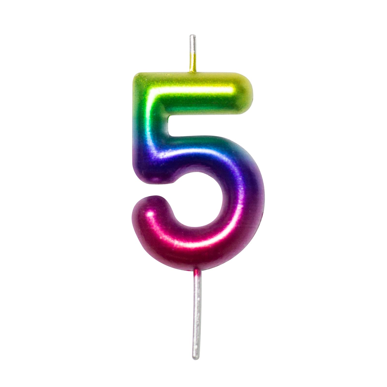 Amazon.com: DERVENTA Number Candle Multicolored 2.36 inch Party ...