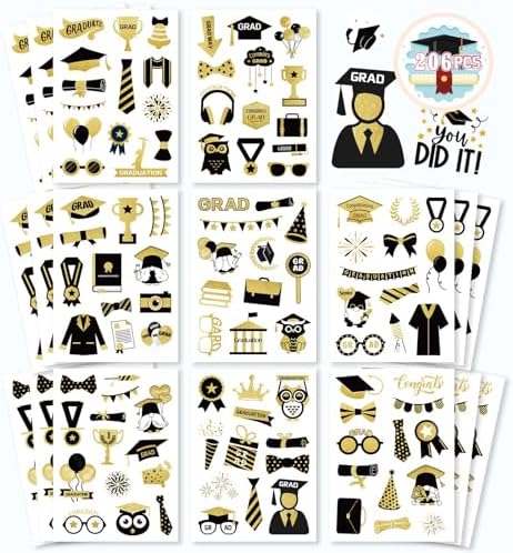 Amazon.com: 300PCS+ Graduation Stickers Graduation Cap Stickers ...