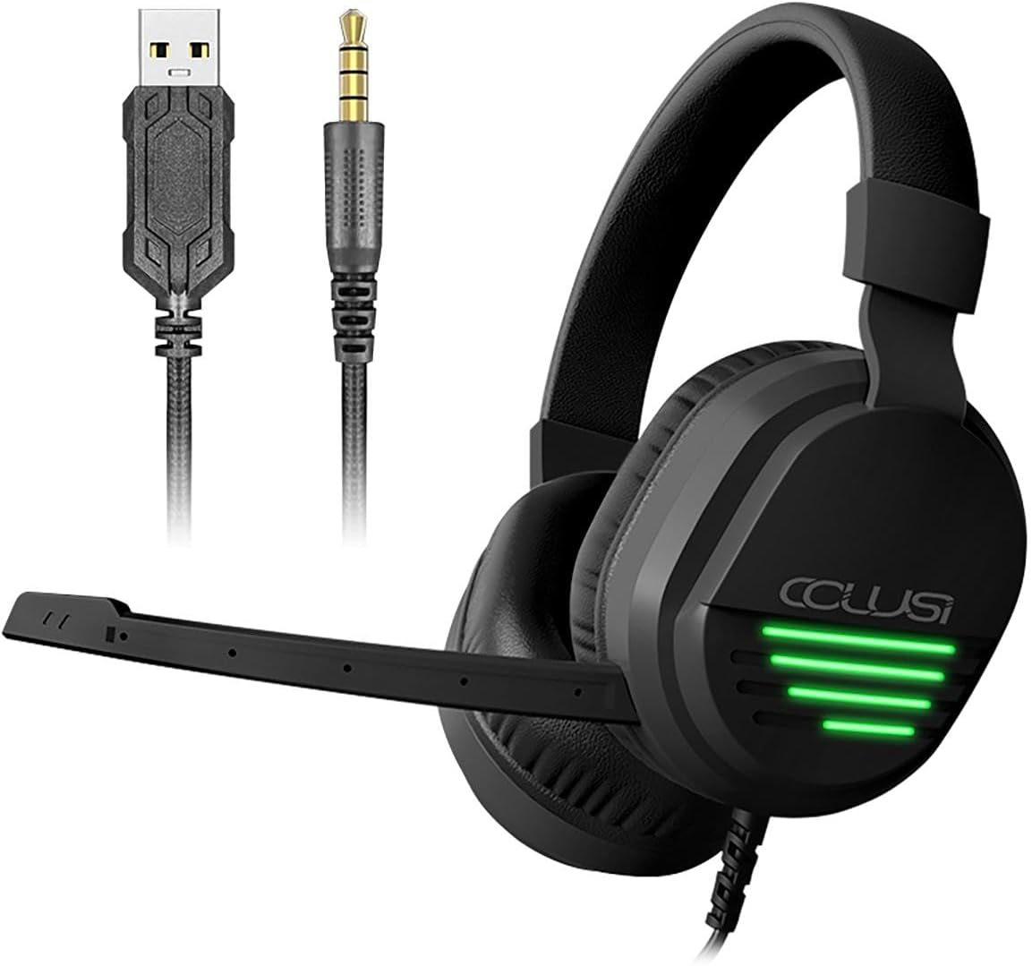Amazon.com: COLUSI Headsets with Microphone Noise Cancelling, Over-Ear ...