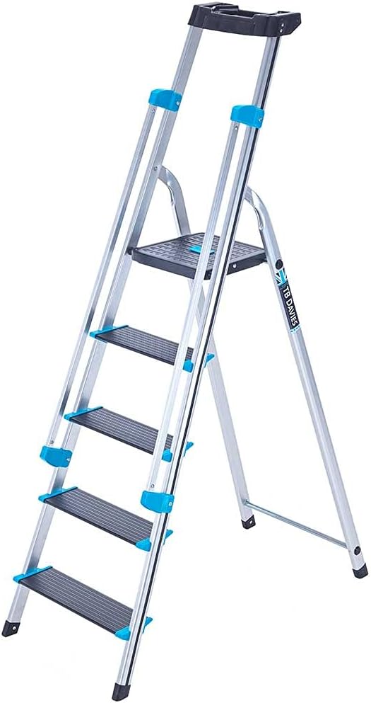 TB Davies 1203-005 Trade Premier XL Step Ladders, 5 Tread, Platform ...