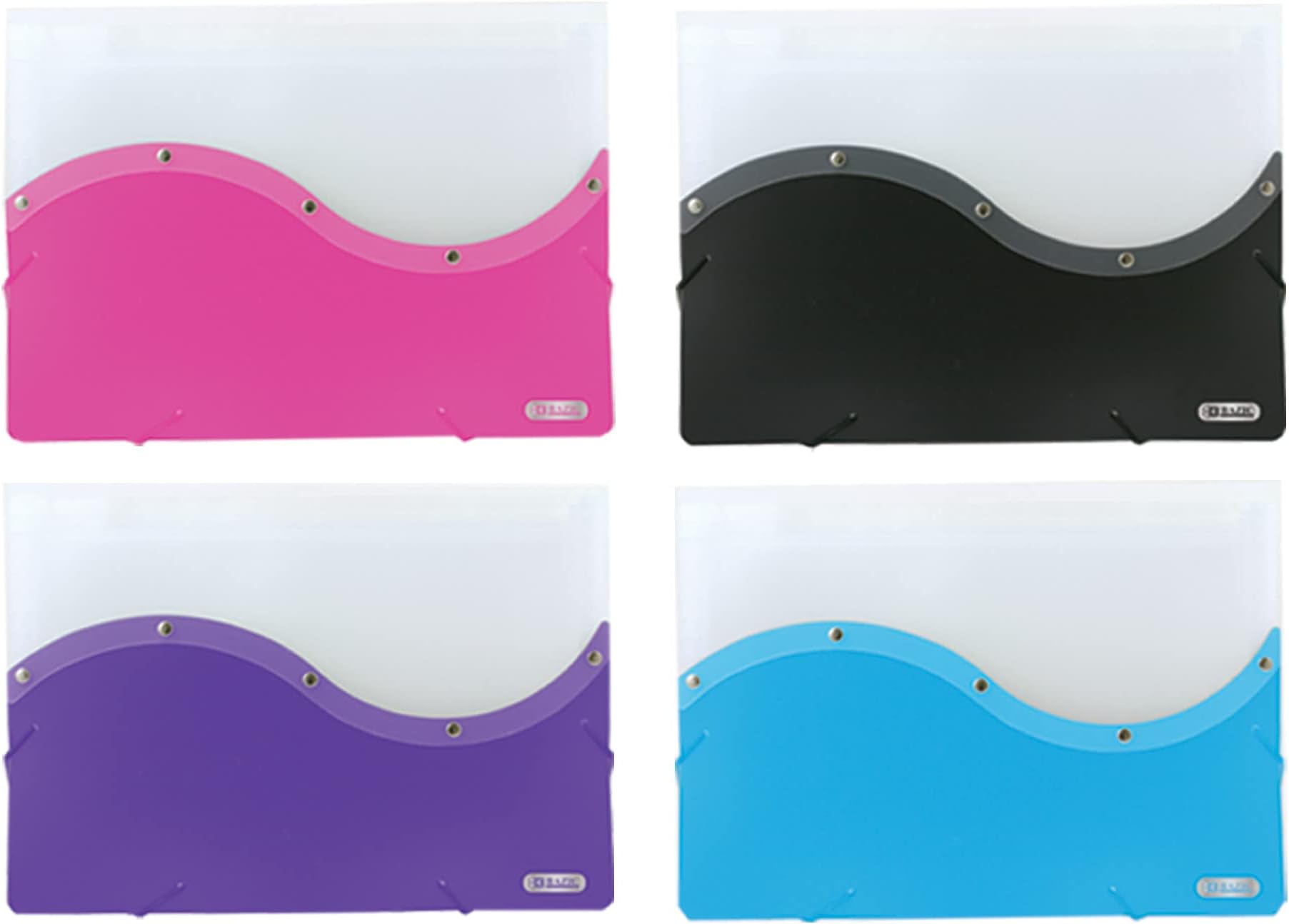 Amazon.com: BAZIC Plastic File Folder Poly Envelopes, Letter Size ...