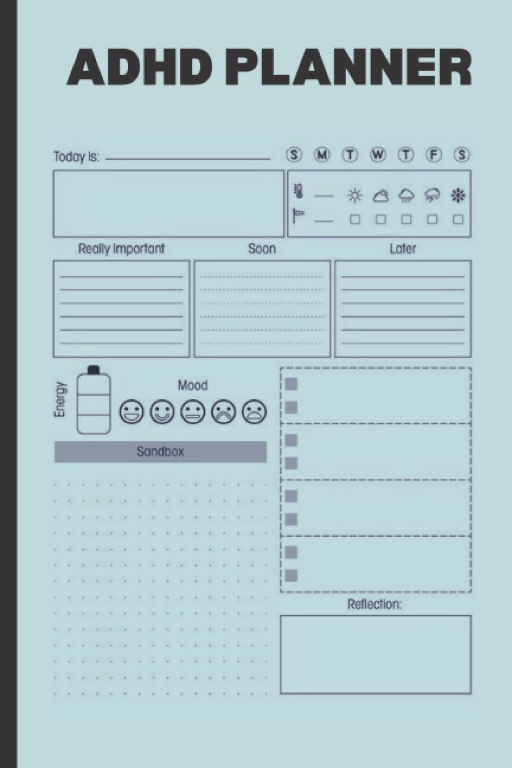 ADHD Planner :Everyday Planner for ADHD | Daily ADHD Journal with ...