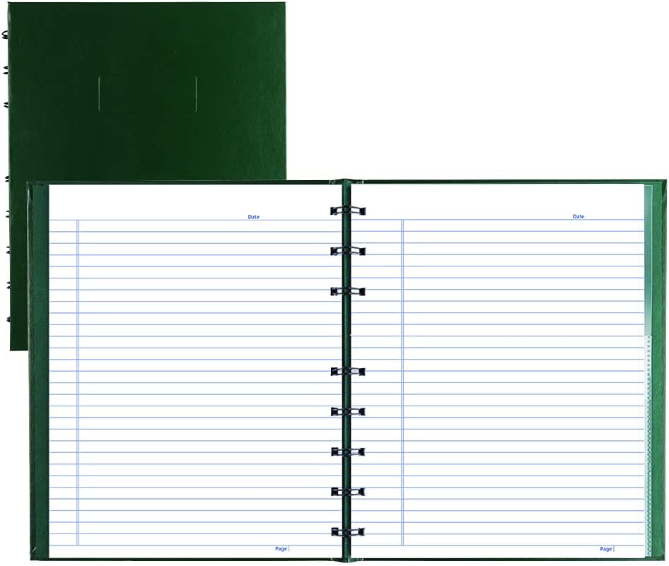 Blueline NotePro Notebook, 192 Pages, Green, 9-1/4-Inch x 7-1/4-Inch ...