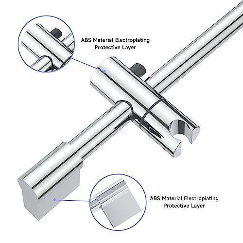 Misounda Shower Riser Rail, Wall Mounted Shower Slider Rail with Height ...
