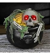 Amazon.com: Cauldron Halloween Decor 8" Witch Plastic Cauldron with 12 ...