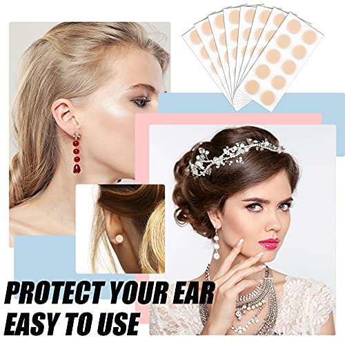 Buy Nuanchu 200 Pieces Earring Support Patch Round Earring Lifters ...