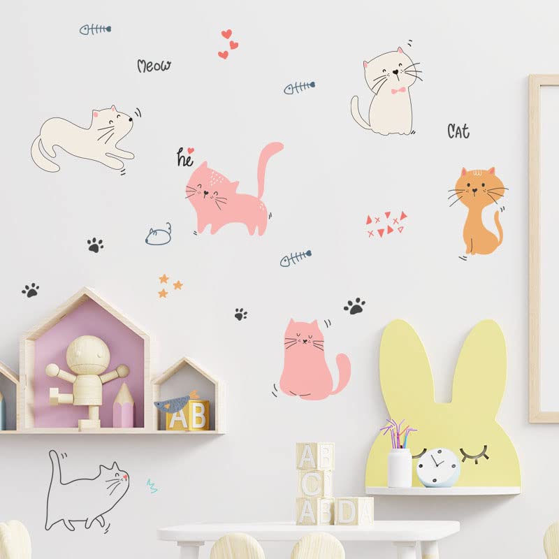 Amazon.com: Buer Homie Wall Sticker and Decal, Cats Meow : Tools & Home ...