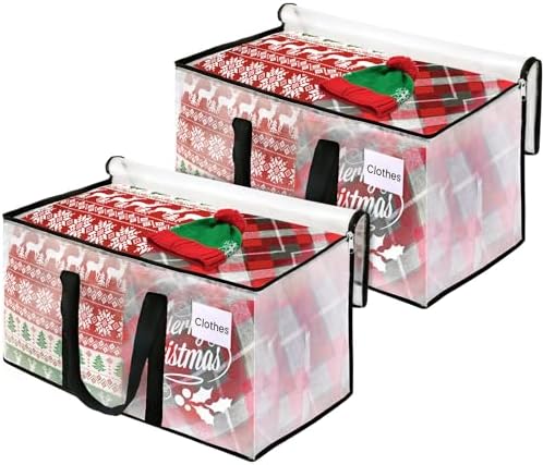 Amazon.com: Clear Storage Bags with Zipper, 6 Pack Large Moving Bags ...