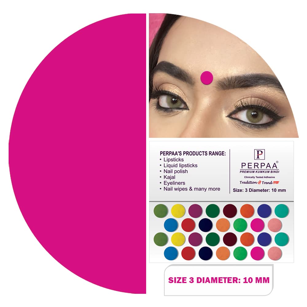 PERPAA Premium Velvet Sticker Kumkum Bindi Box of 15 Flaps - Pottu for ...