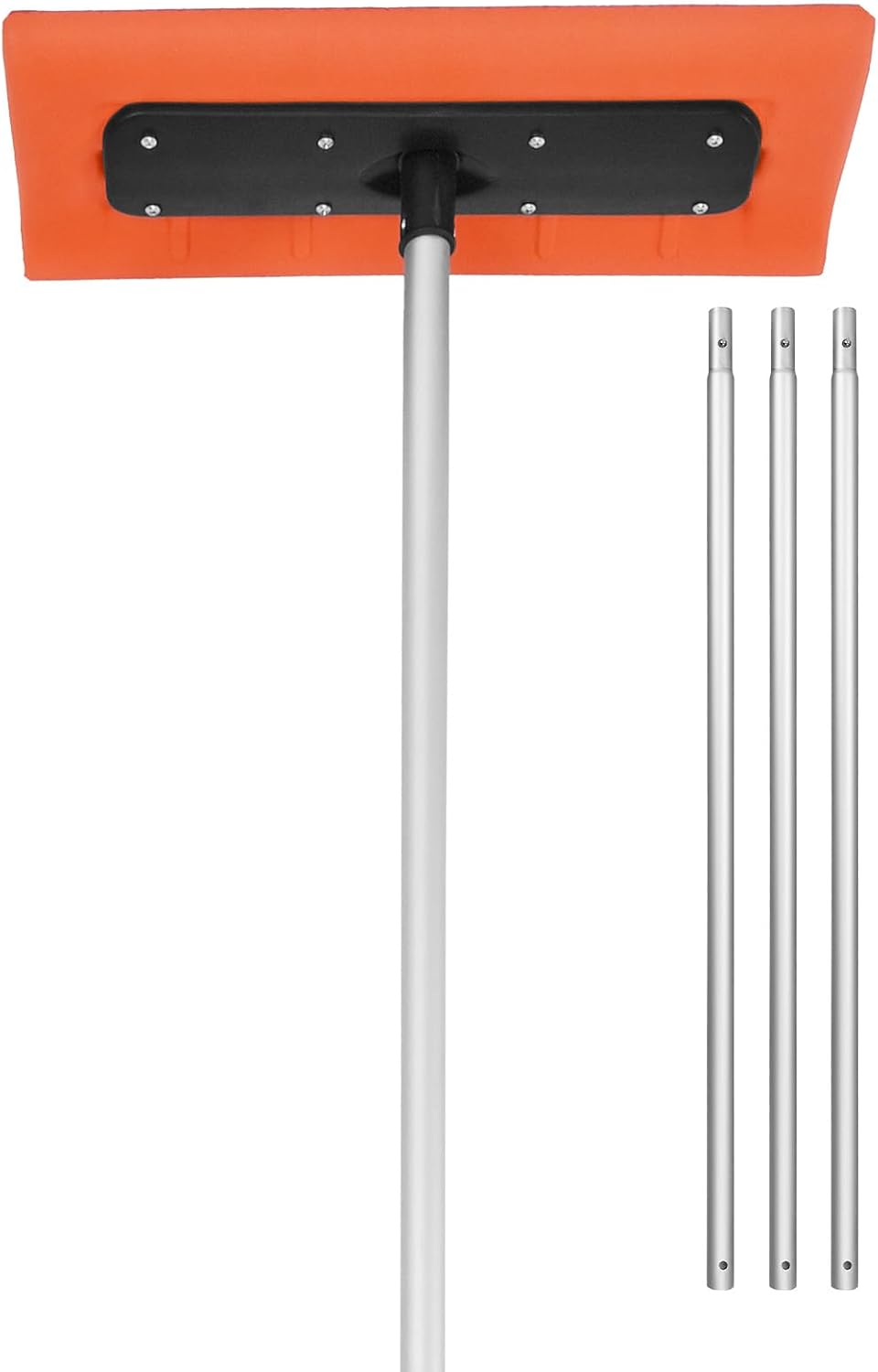 VEVOR Snow Roof Rake, 17.7 in Foam Blade, 7.3-18.4 ft Adjustable Roof ...