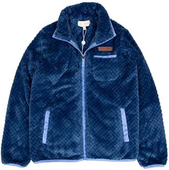 Simply Southern Simply Soft Full Zip Fleece Jacket, Navy Blue at Amazon ...