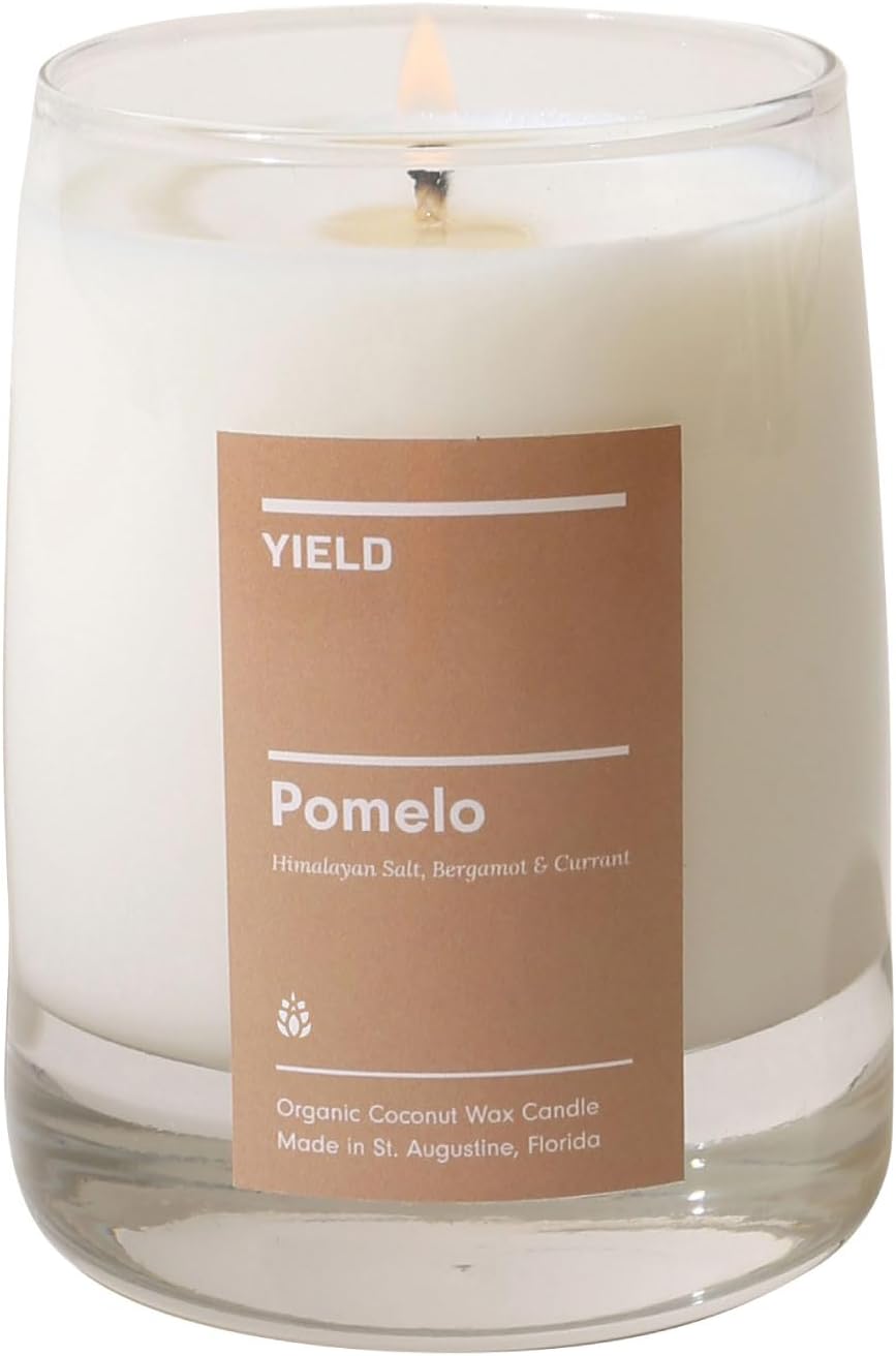 Amazon.com: Yield Design Pomelo Organic Coconut Wax Candle - Himalayan ...