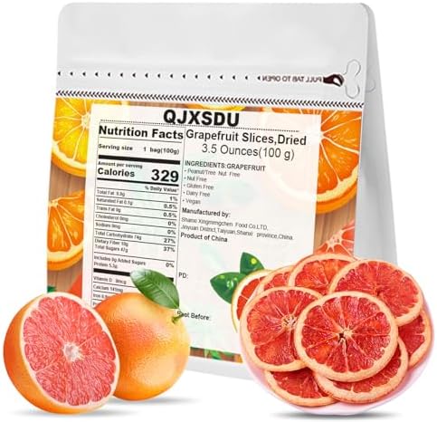 Amazon.com: Dried Grapefruit Slices 3.5 Oz/100g Dehydrated Grapefruits ...