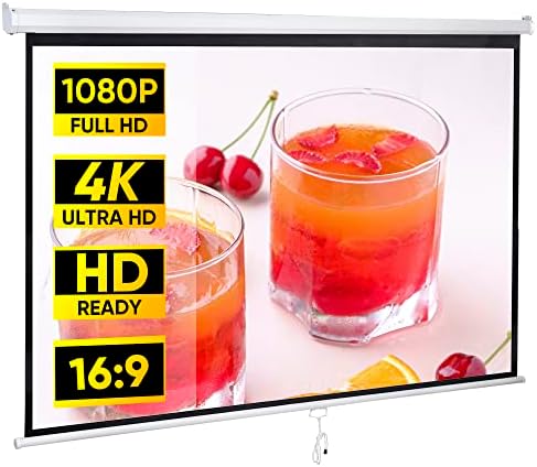 Amazon.com: SUPER DEAL 100'' 16:9 HD Projection Screen Foldable Anti ...