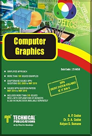 Computer Graphics for Offline Exam - SPPU (SE IT Sem-II Credit System ...