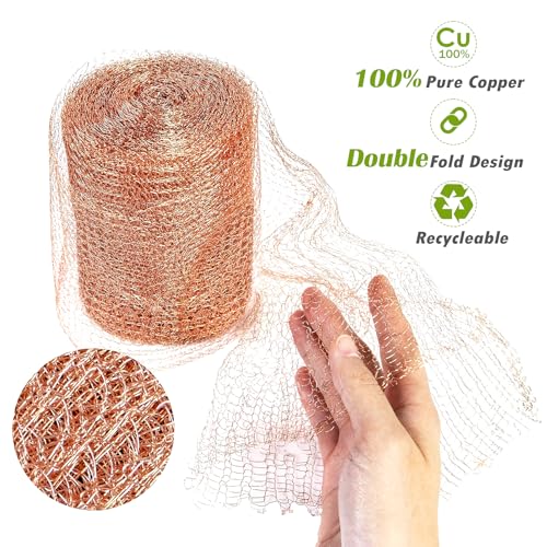 Copper Mesh Rodent Control Copper Wool for Slugs Mice Pest Snail Bird ...