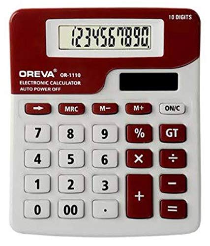 Oreva 10 Digit Solar & Battery Cal-C : Amazon.in: Office Products