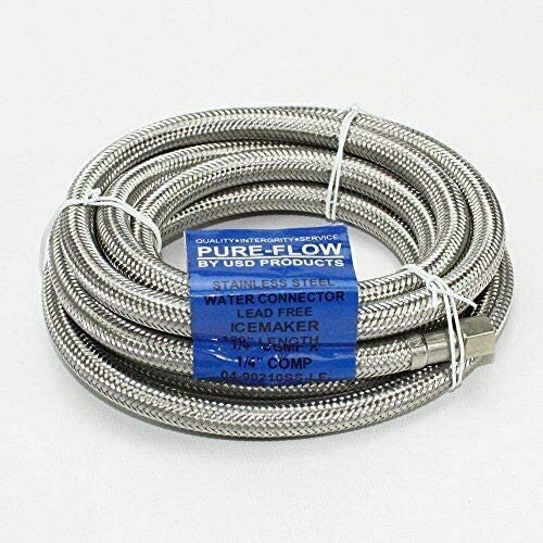 Amazon.com: Mengfan Ice Maker Stainless Steel Braided Water Line | 10 ...