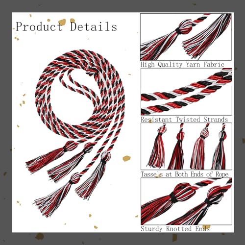 Graduation Double Honor Cords with Tassels Braided Academic Ropes for ...