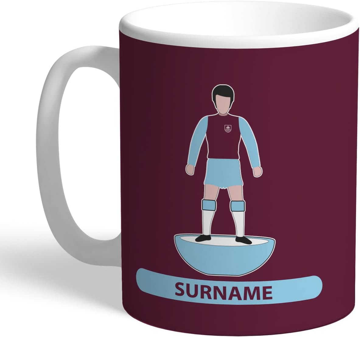 Burnley Personalised FC Bold Crest Mug : Amazon.co.uk: Home & Kitchen