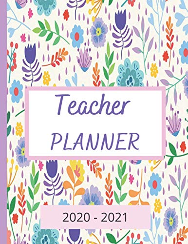 『Pretty floral Teacher planner : Weekly and Monthly Teacher Planner ...