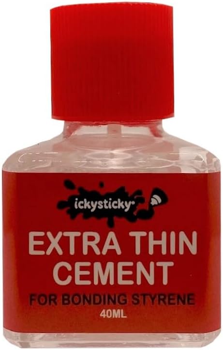 Ickysticky Extra Thin Cement 40ml for Styrene for Styrene Model Kits ...