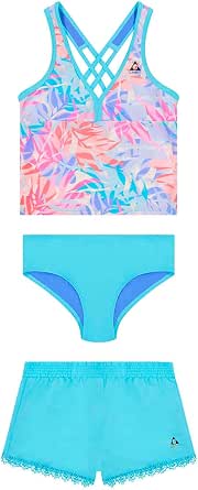 Amazon.com: Gerry Girls 3-Piece Tankini & Shorts Swimsuit Set ...