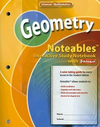 Amazon.com: Geometry, Noteables: Interactive Study Notebook with Foldables (MERRILL GEOMETRY ...
