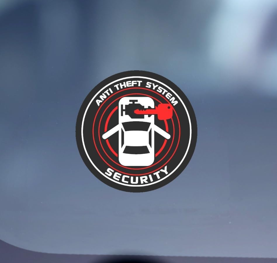 Amazon.com - 4 x CAR Alarm Sticker - Warning Security System Anti-Theft ...