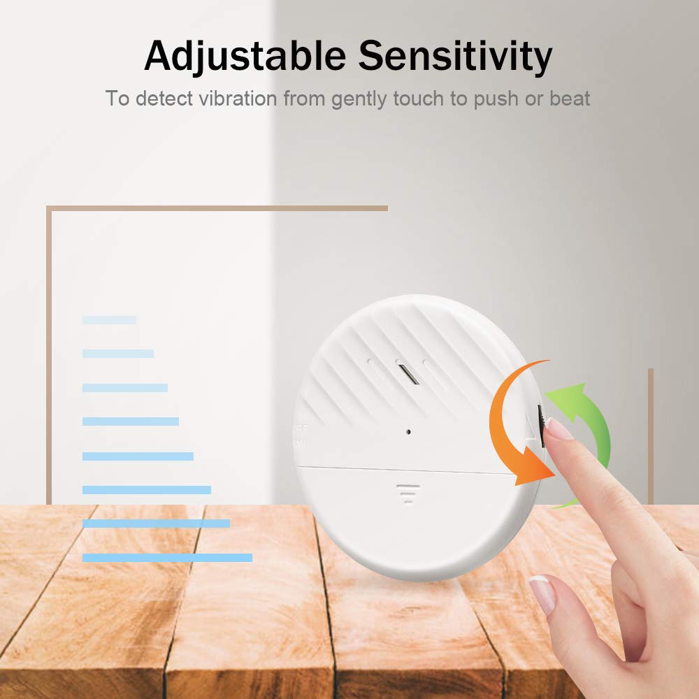 Snapklik.com : WSDCAM Glass Break Sensor Alarm 125dB Ultra-Slim ...