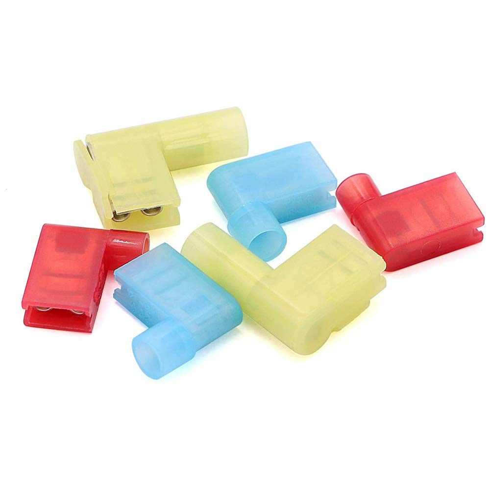 Snapklik.com : 120PCS Nylon Insulated Flag Spade Quick Disconnects ...