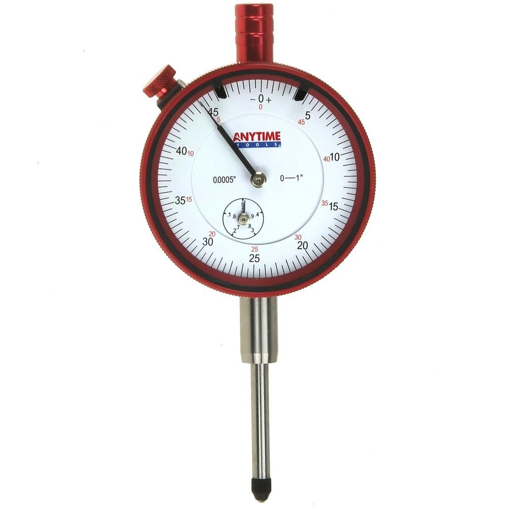 Anytime Tools Dial Indicator 1"/0.0005" Professional Super Smooth ...