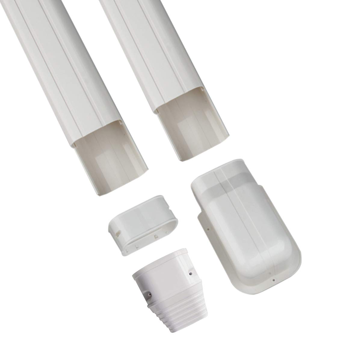 Buy Forestchill 7.5ft Decorative PVC AC Line Set Cover Kit Tubing Slot ...