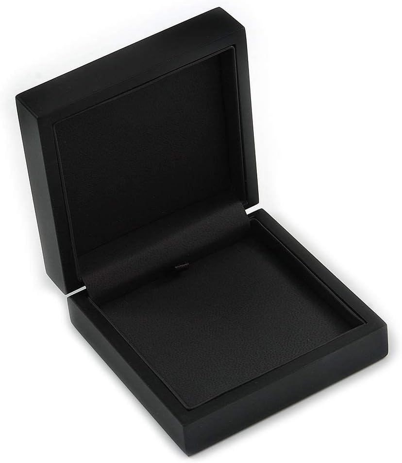 Amazon.com: Avalaya Luxurious Black Matt Wood Jewellery Presentation ...